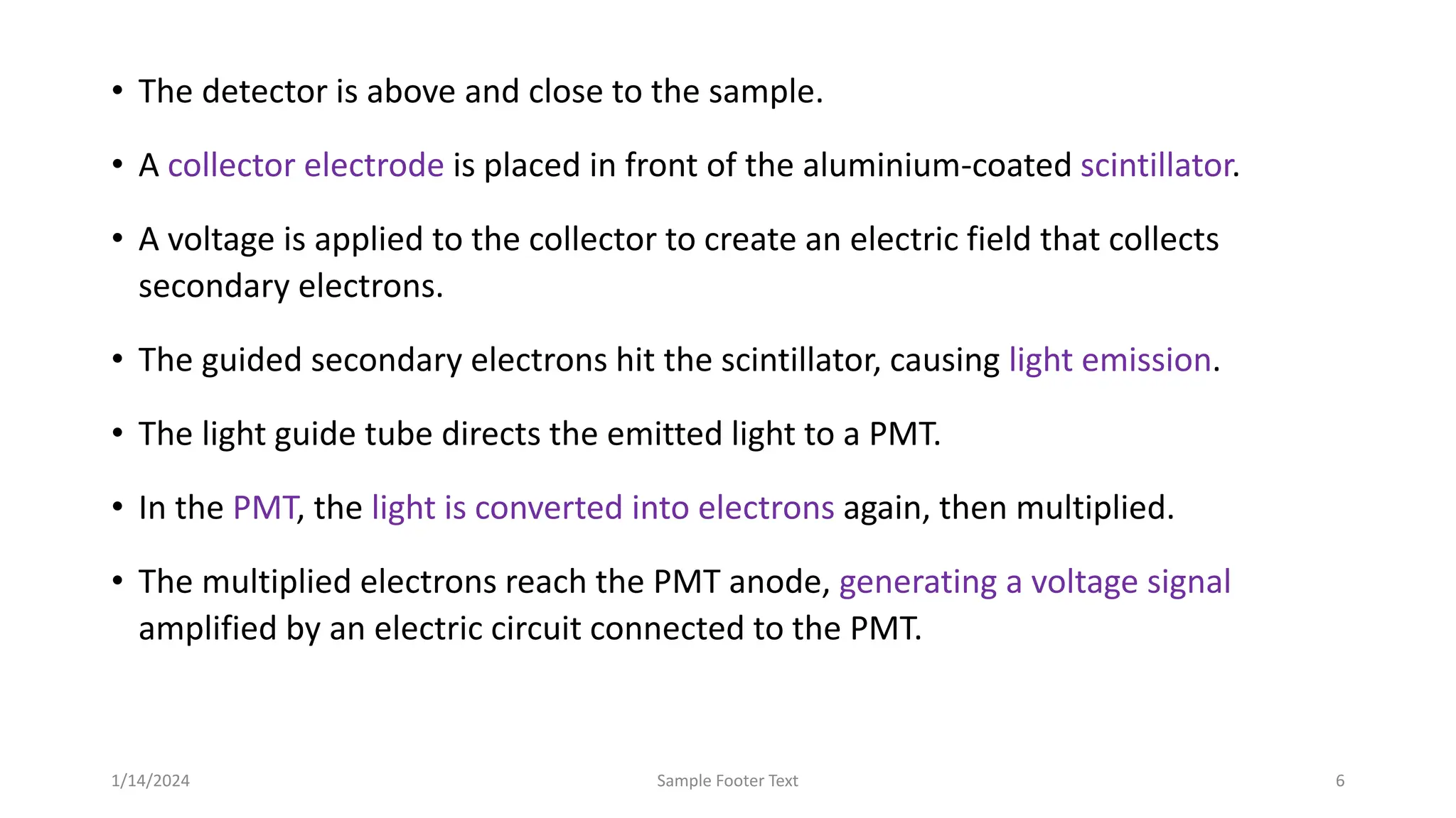 Secondary Electron Detector | PPTX