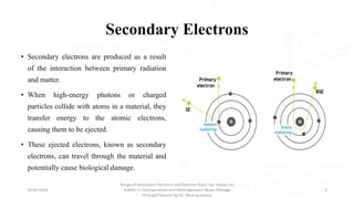 Range of Secondary Electrons and Electron Build-Up: Impact on Scatter ...
