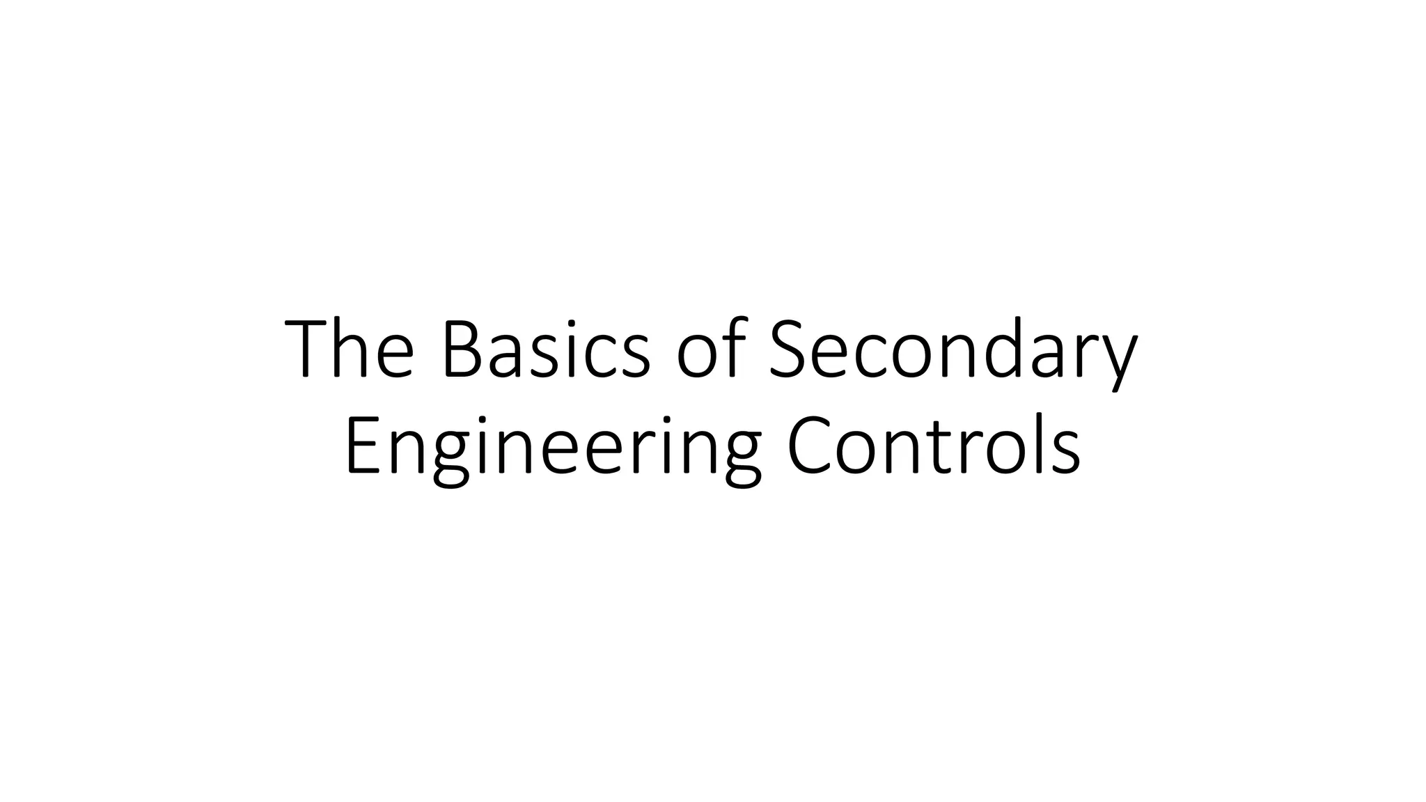 Secondary Engineering Controls | PPTX