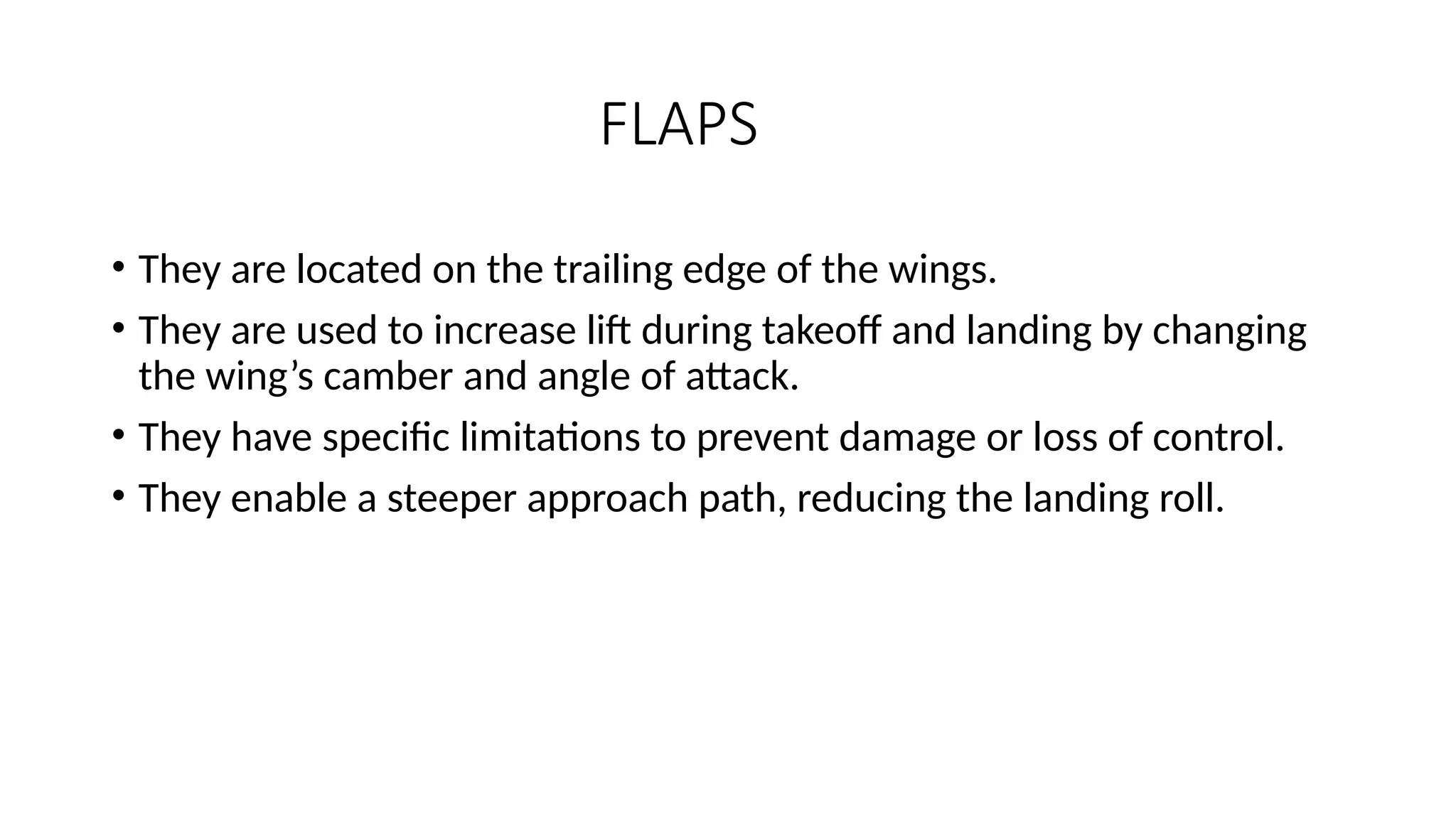 SECONDARY FLIGHT CONTROL SURFACES OF AIRCRAFT | PPTX