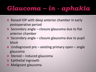Secondary glaucoma | PPTX
