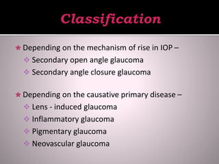 Secondary glaucoma | PPTX