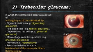 Secondary glaucoma an overview about glaucoma | PPTX