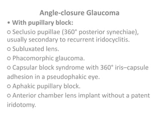 secondary gluacoma classifications and brief explanation.pptx