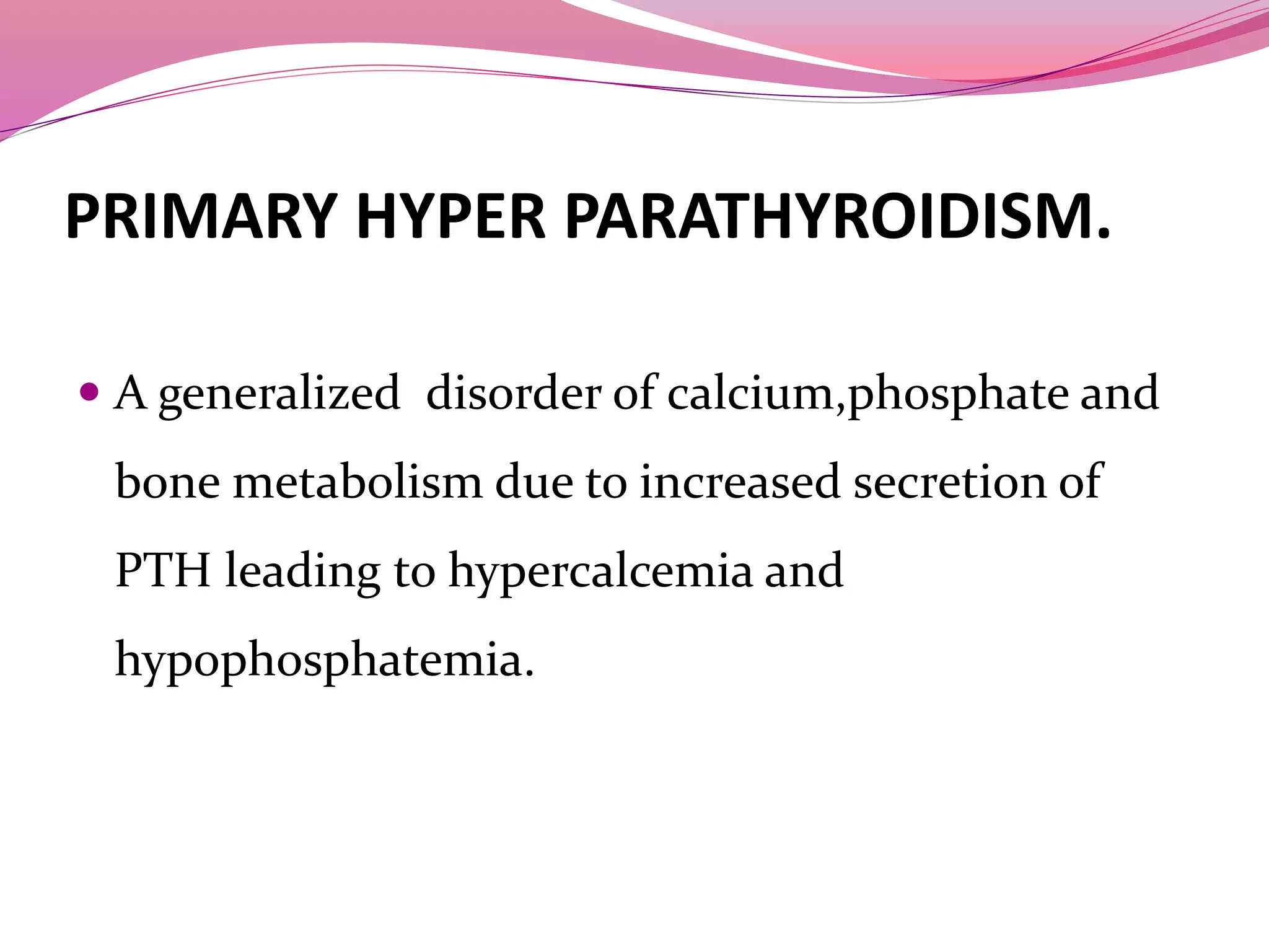 Secondary hyperparathyroidism | PPTX