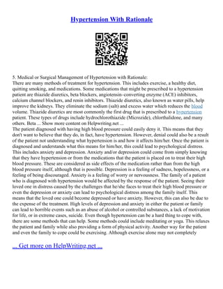 Secondary Hypertension | PDF