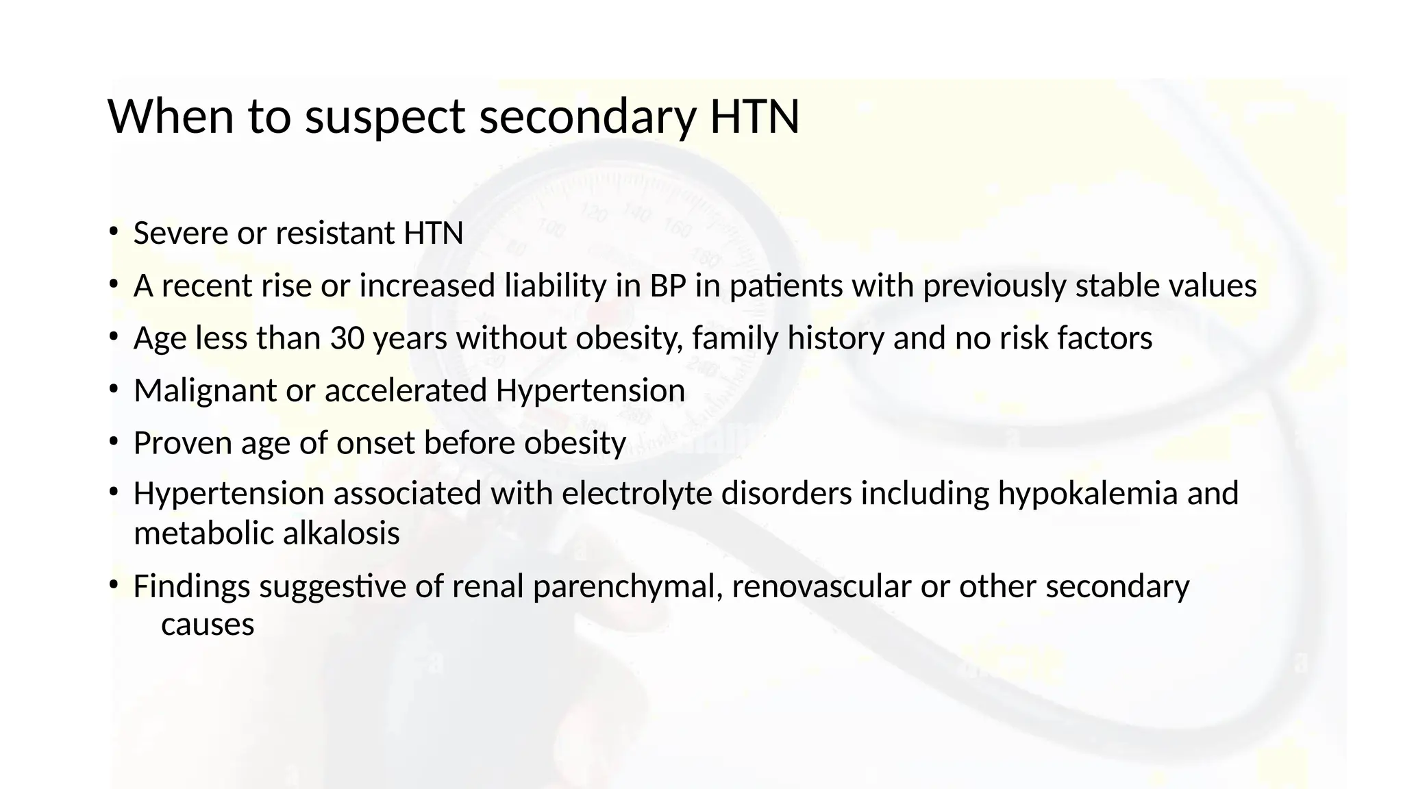Secondary Hypertension including causes and diagnosis.pptx
