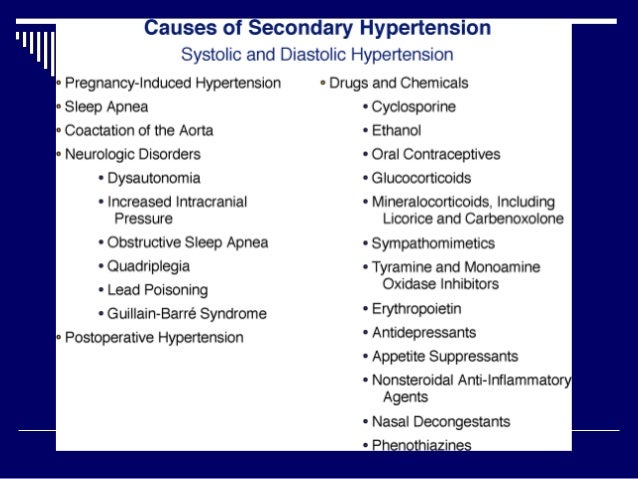 Secondary hypertension work up