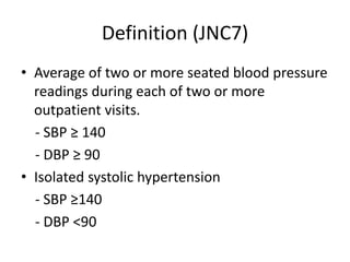 Secondary hypertension - Etiopathogenesis, Clinical features, Advances ...