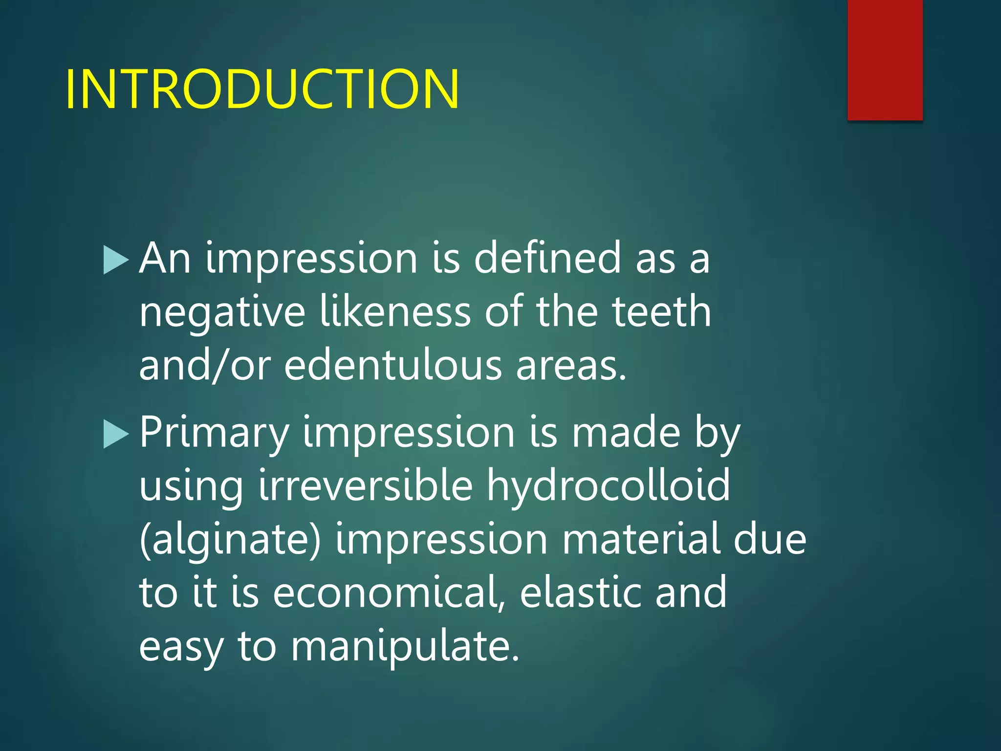 Secondary impression and master cast for RPD (0).pptx