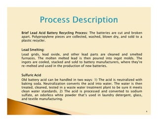 Secondary lead recycling | PDF