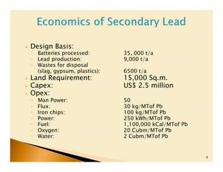 Secondary lead recycling | PDF