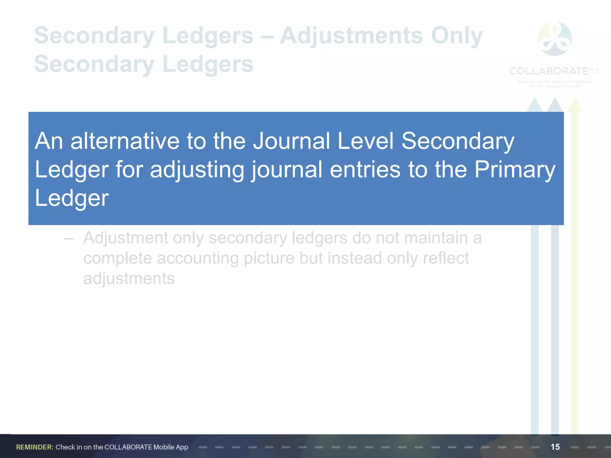 Secondary Ledgers - The Power of Adjustment Ledgers for Reporting and ...