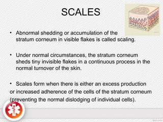 Secondary lesions & Special lesions in dermatology | PPT