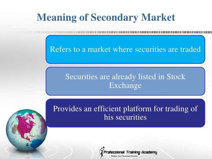 Secondary market