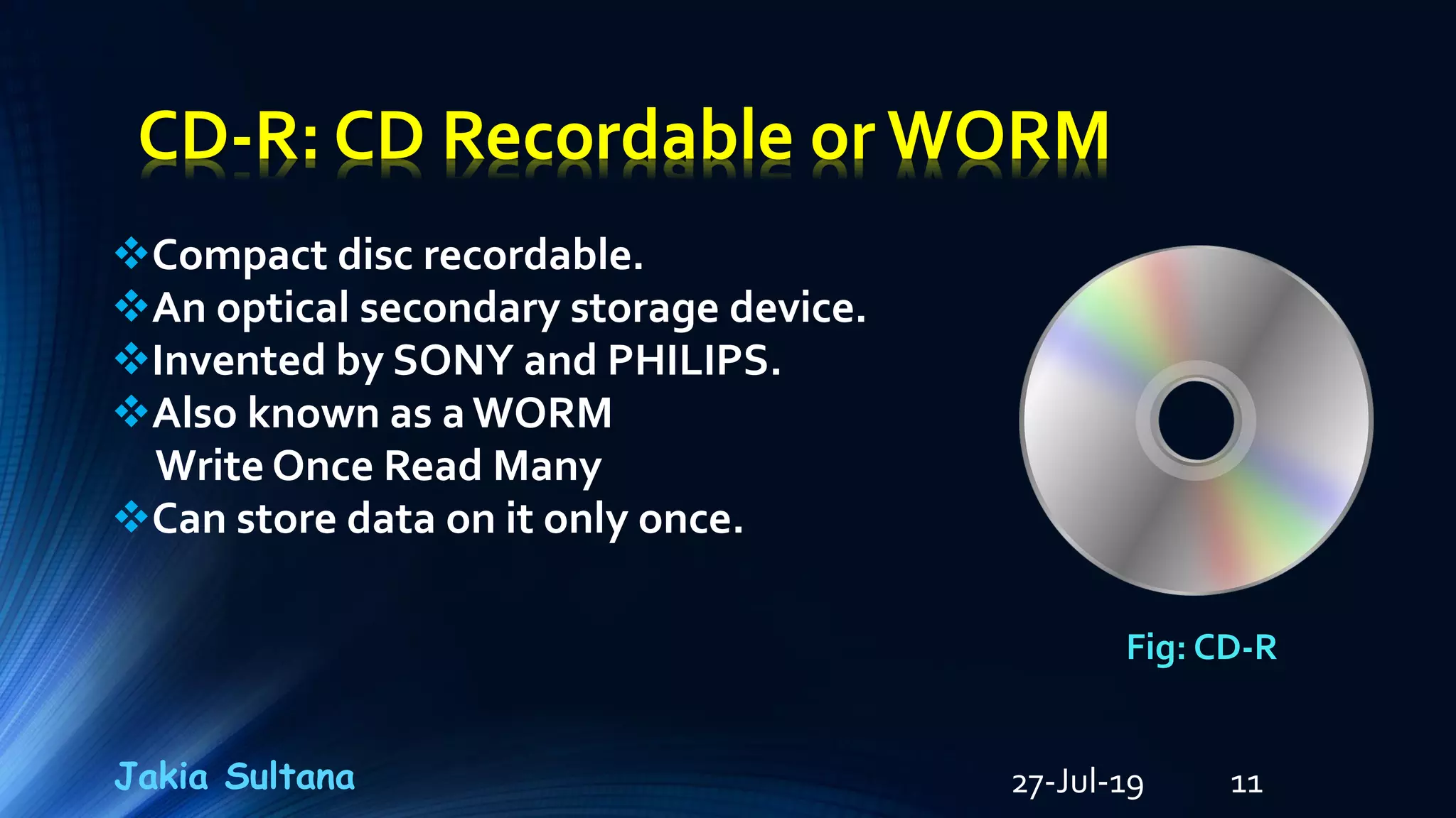 Secondary memory | PDF