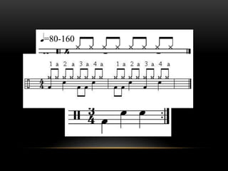 Secondary methods lesson plan 1 drum grooves | PPTX | Music | Entertainment