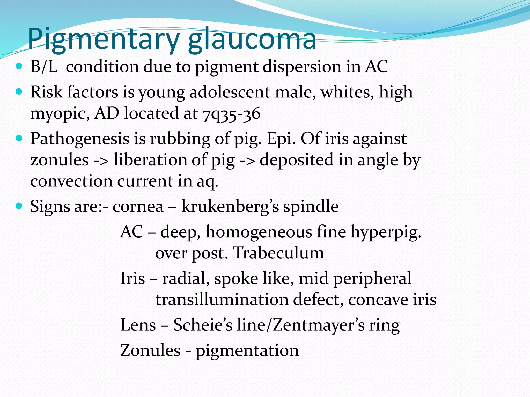 Secondary open angle glaucoma | PPTX