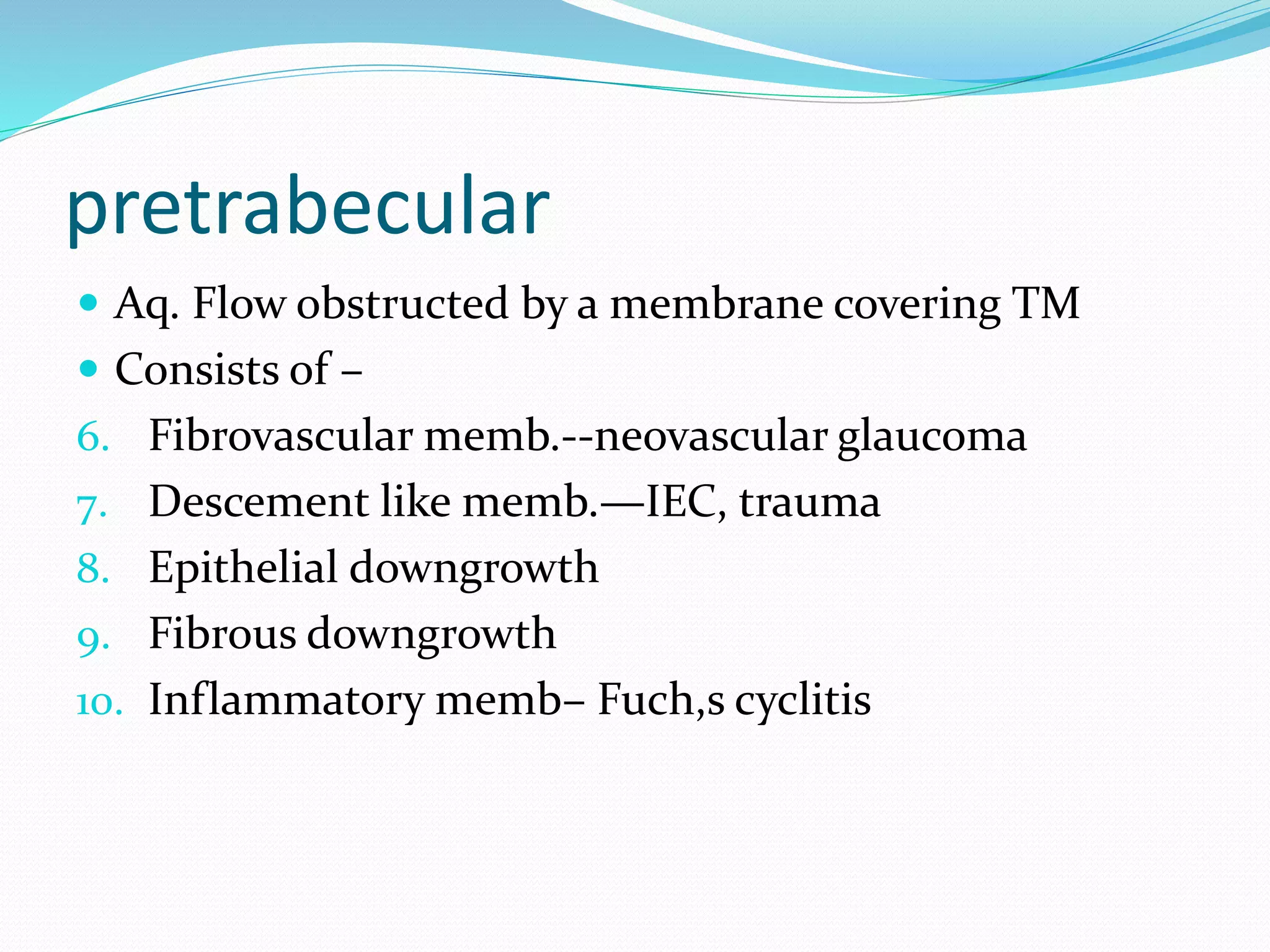 Secondary open angle glaucoma | PPTX