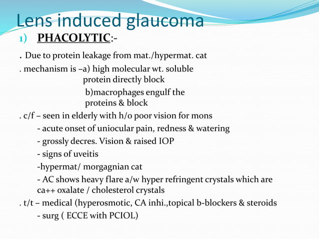Secondary open angle glaucoma | PPTX