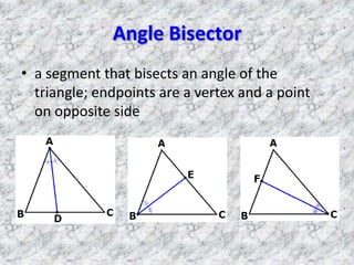 Secondary Parts of Triangles | PPTX