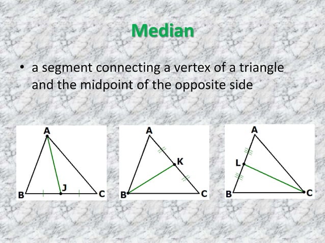 Secondary Parts of Triangles | PPTX
