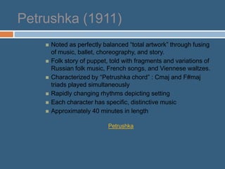 Stravinsky and Ballet Russe | PPTX