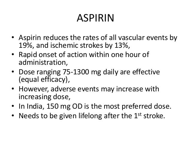 Secondary Prevention Of Ischemic Stroke