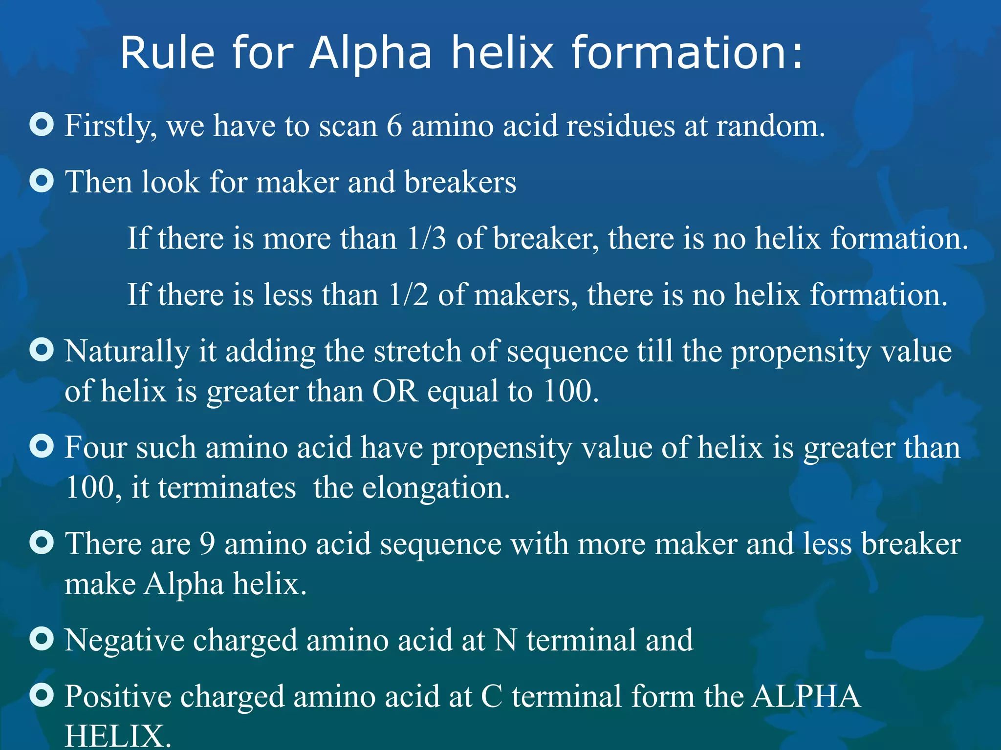 Secondary protein structure prediction | PPTX
