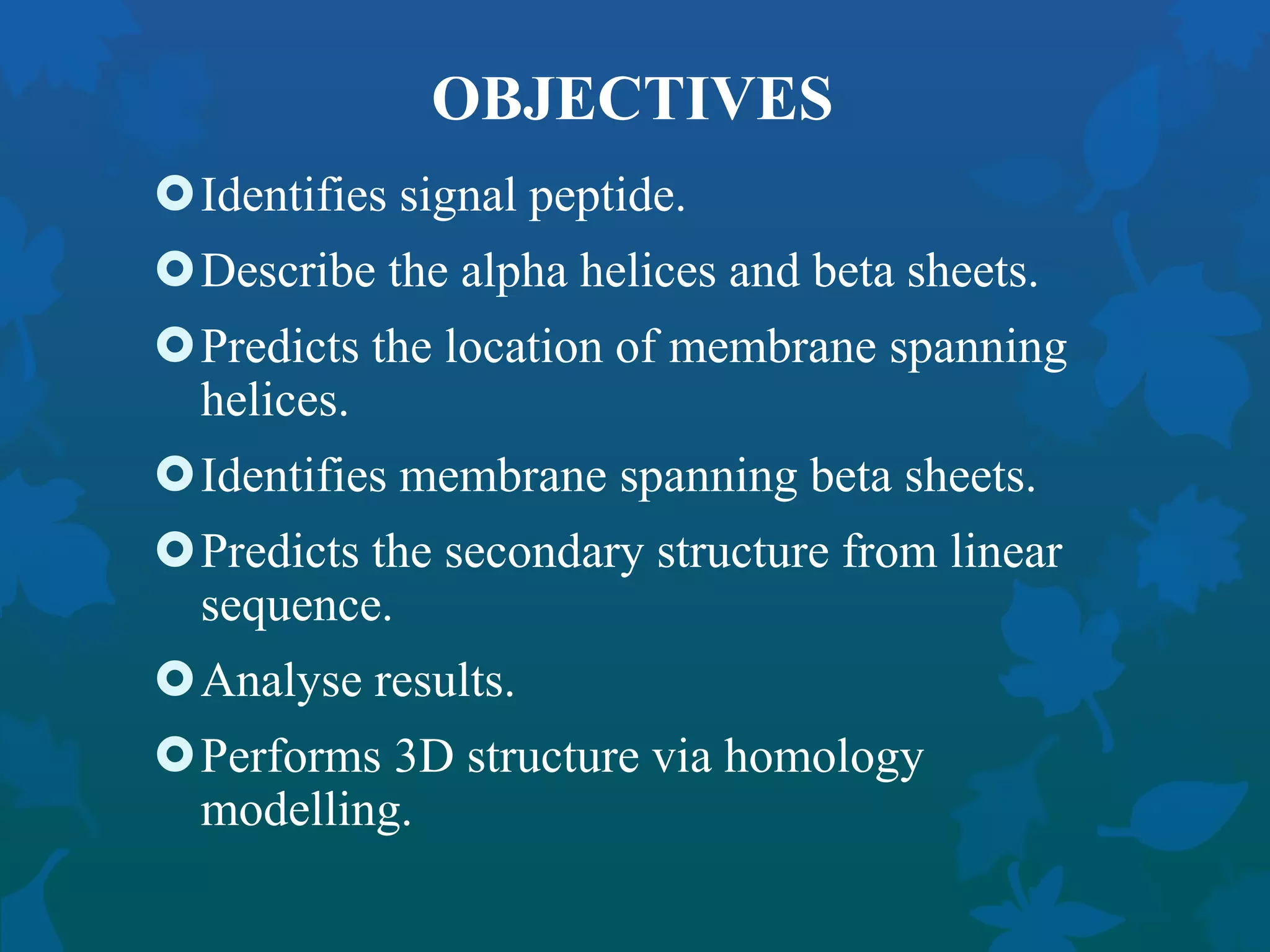 Secondary protein structure prediction | PPTX