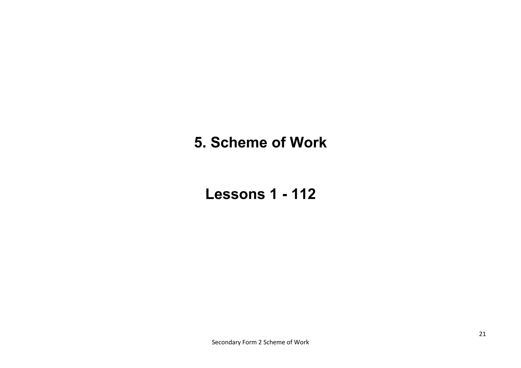 scheme of work English form 2 | PDF