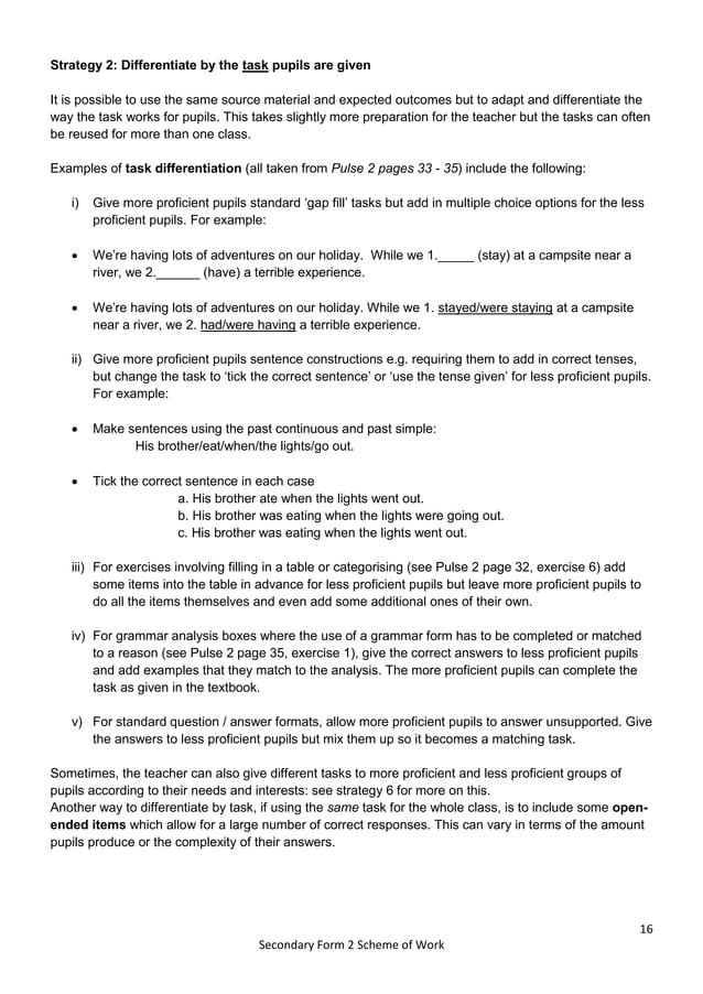 scheme of work English form 2 | PDF | Secondary Education | Education