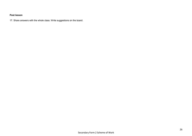 scheme of work English form 2 | PDF | Secondary Education | Education