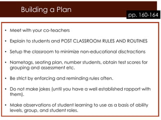 Secondary School Classroom Management and Co-teaching | PPT