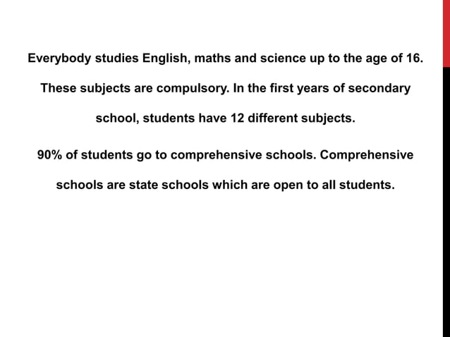 Secondary schools in England | PPT