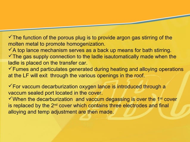 Secondary steel making processes | PPT