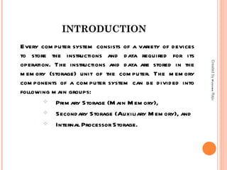 Secondary Storage | PPT