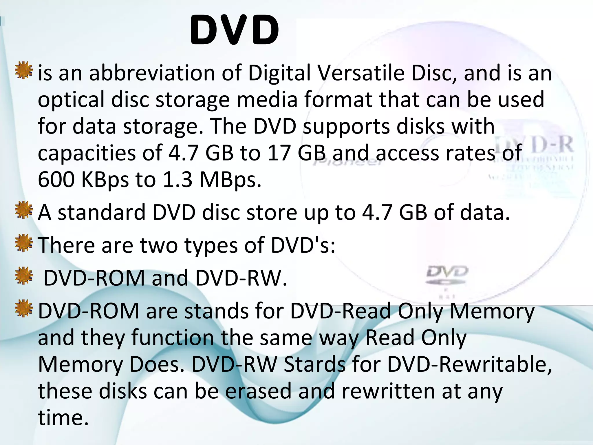 Secondary storage devices | PPT