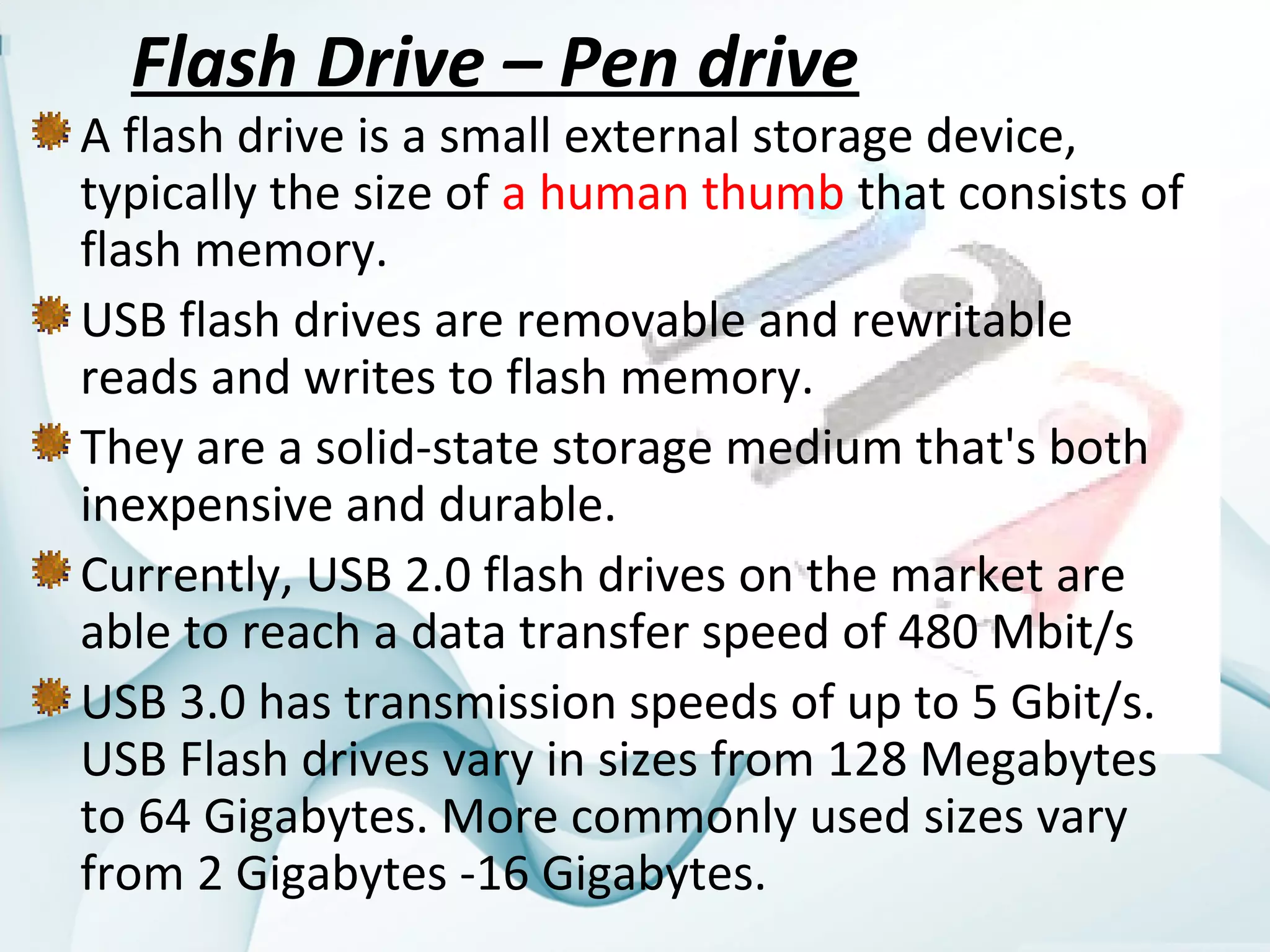 Secondary storage devices | PPT