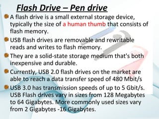 Secondary storage devices | PPT