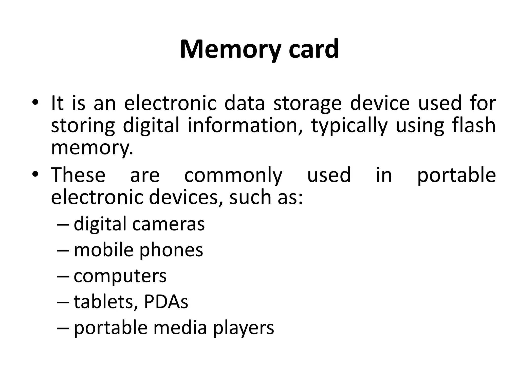Secondary storage devices | PPTX