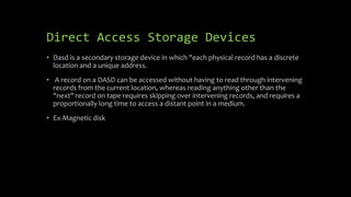 Secondary storage devices | PPT