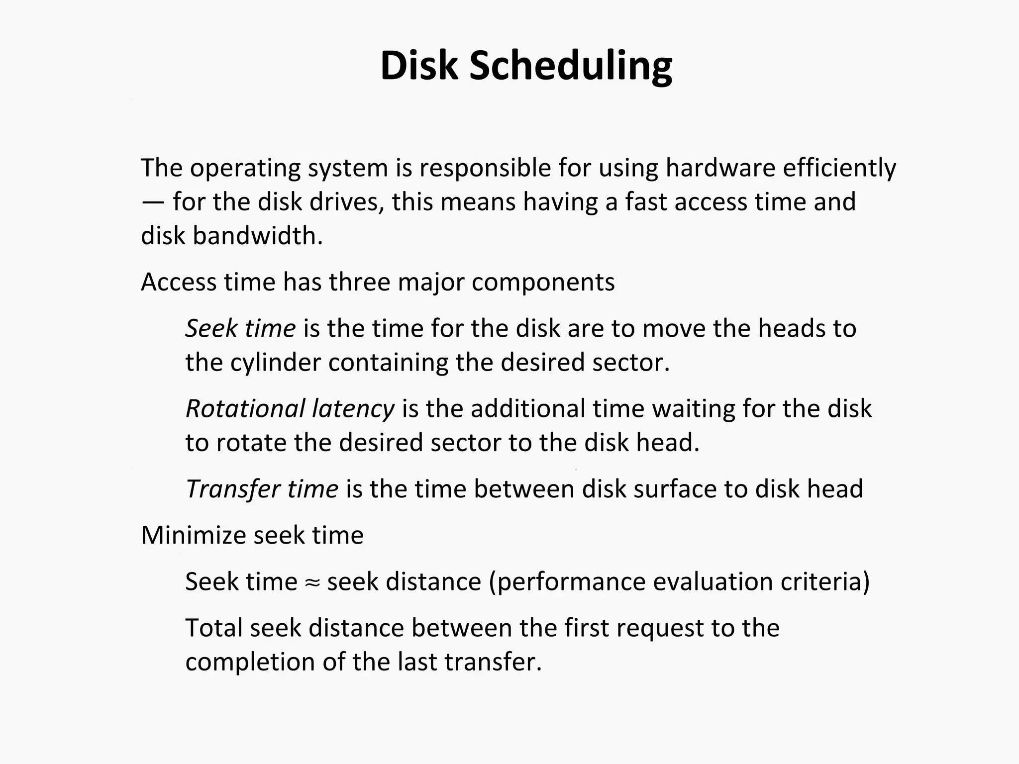 Secondary storage structure-Operating System Concepts | PPT