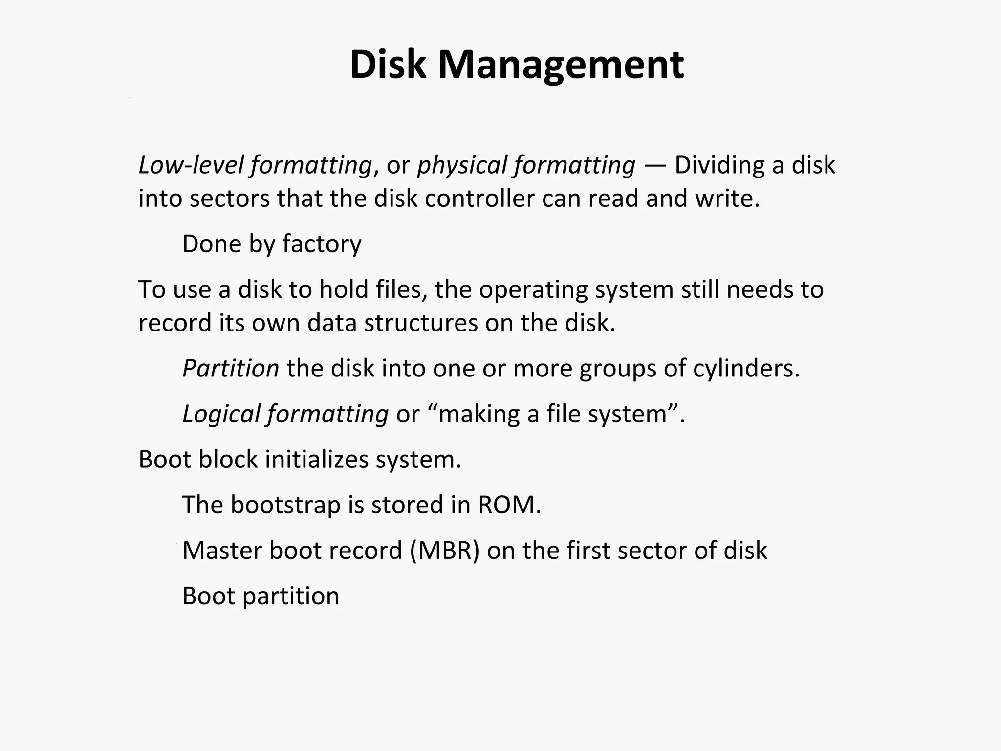 Secondary storage structure-Operating System Concepts | PPT