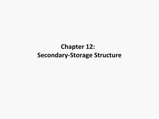 Secondary storage structure-Operating System Concepts | PPT | Operating Systems | Computer ...