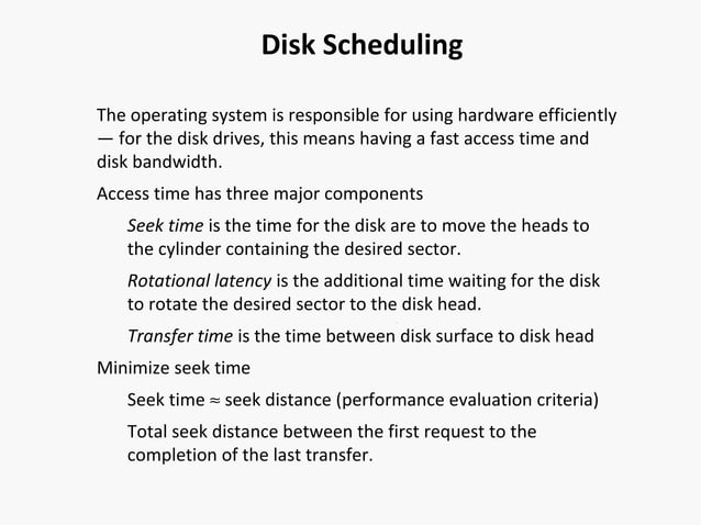 Secondary storage structure-Operating System Concepts | PPT | Operating ...