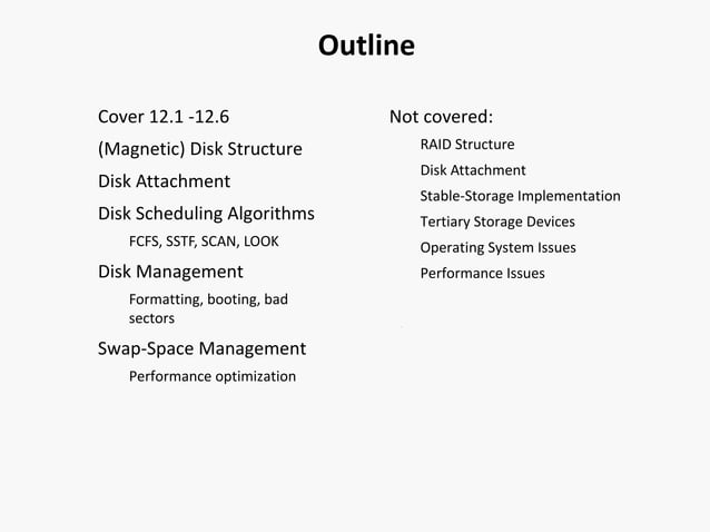 Secondary storage structure-Operating System Concepts | PPT | Operating Systems | Computer ...