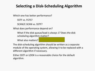 Secondary storage structure-Operating System Concepts | PPT