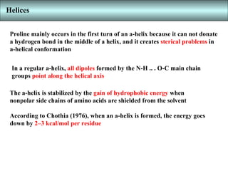 Secondary structural elements & ramachandran plot | PPT
