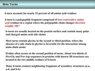 Secondary structural elements & ramachandran plot | PPT